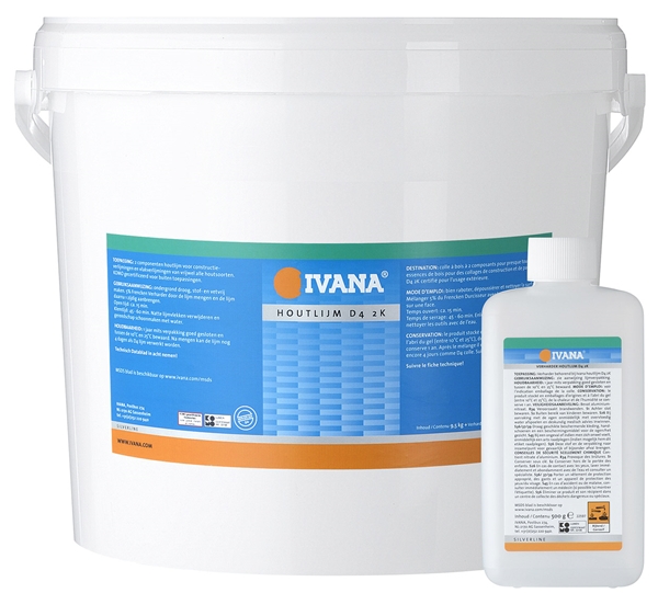 Raadsma - HOUTLIJM IVANA WATERVAST D4 2K EMMER 10KG