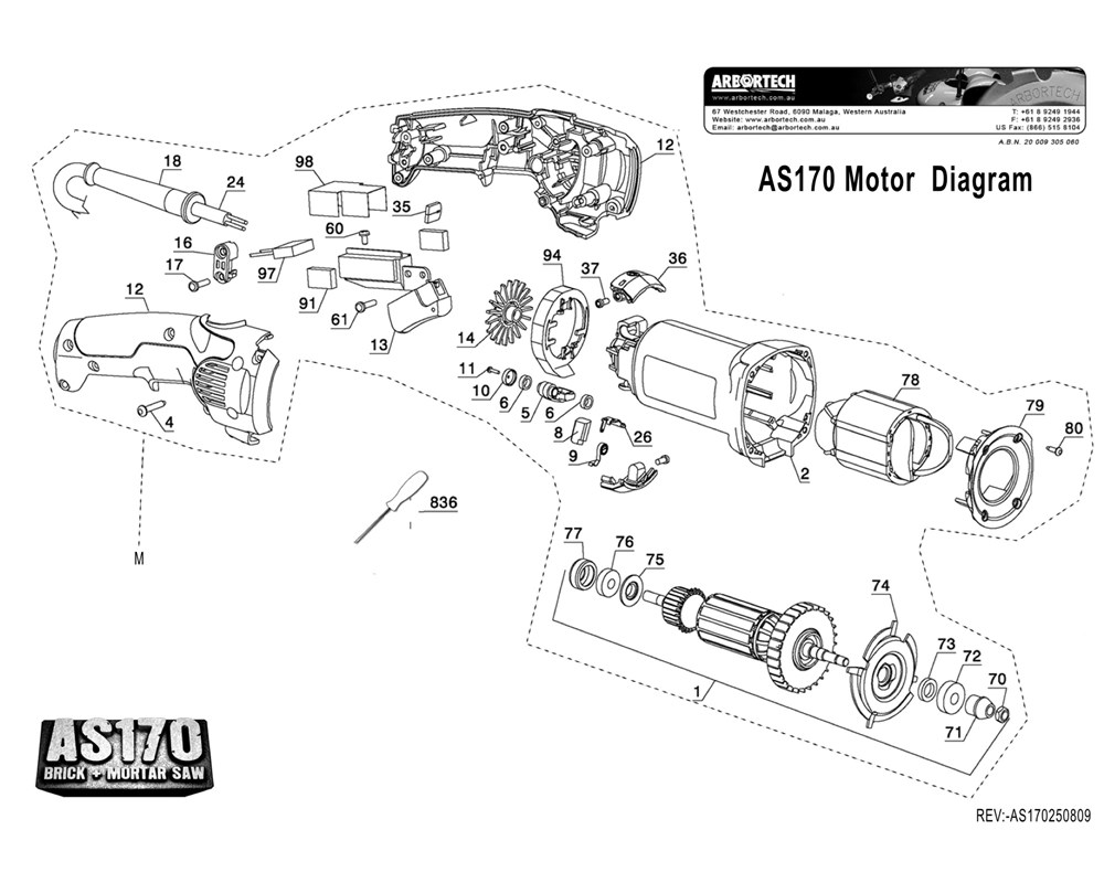 Raadsma - ZAAGMACHINE ARBORTECH ALL SAW AS175 1400W